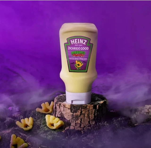 HEINZ MONSTER MUNCH Pickled Onion Flavour Mayo - FREE POSTAGE £6.95 ...
