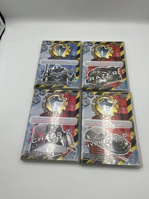 X4 ROBOT WARS Classic Series DVD Chaos 2 Razer Hypno Disc Killalot ...