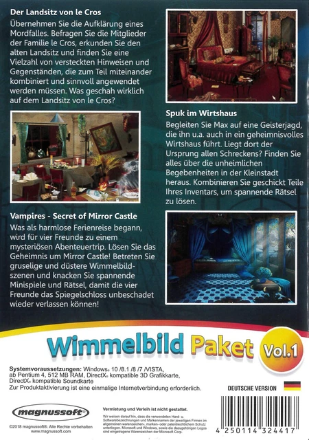 WIMMELBILD PAKET VOL.1 - 3 Spiele in einer Box - PC CD-ROM EUR 4,99 ...