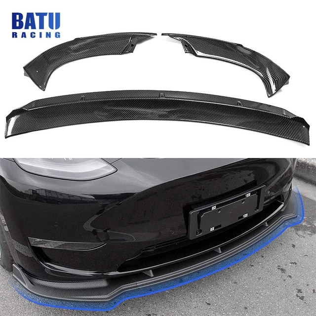 CARBON FIBER PATTERN Style Front Bumper Body Kit Lip For 2019-2022 ...
