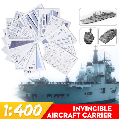 1:400 SCALE HMS Invincible (R05) Aircraft Carrier Handcraft Paper Model ...