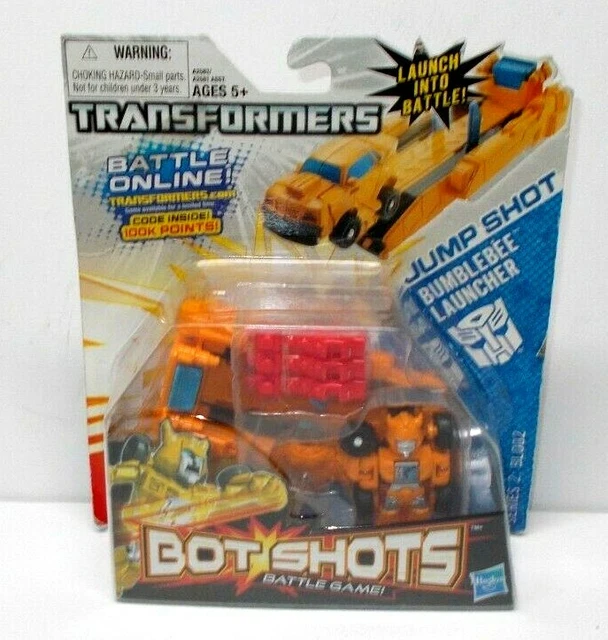 HASBRO TRANSFORMERS BOT Shots Jump Shot Bumblebee Launcher Battle Game ...