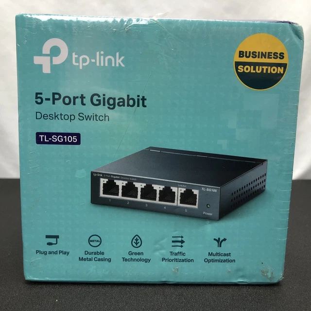 TP-LINK TECHNOLOGIES 5-PORT Gigabit Desktop Ethernet Desktop Switch (TL ...