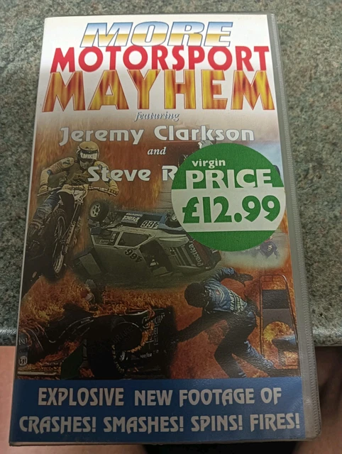 MORE MOTORSPORT MAYHEM - Jeremy Clarkson - Steve Rider - PAL VHS Video ...