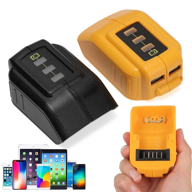 CHARGER 12V/20V POWER Bank Converter Li-ion Battery Adapter For Dewalt ...