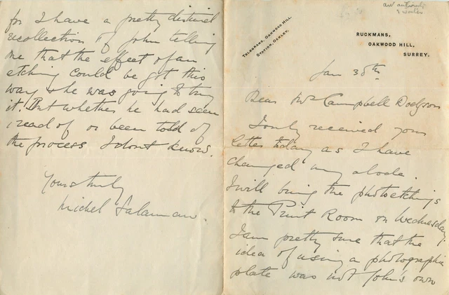 VINTAGE LETTER - Royal North Devon Hussars Yeomanry Major Michel Hewitt ...