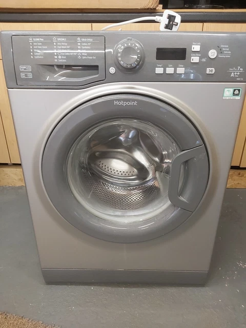 SILVER GREY 7KG Hotpoint A++ Washing Machine Model: WMBF742 Washer ...
