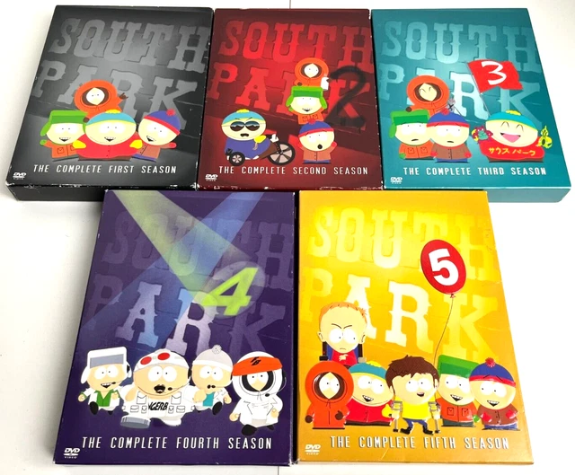 5 SOUTH PARK DVD Sets Complete Seasons 1-5 Lot $39.99 - PicClick