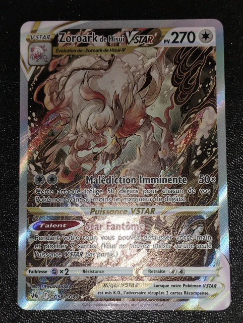 CARTE POKÉMON : Zoroark de Hisui Vstar - GG56/GG70 - EB12.5 - Zenith Suprême EUR 26,50 - PicClick FR
