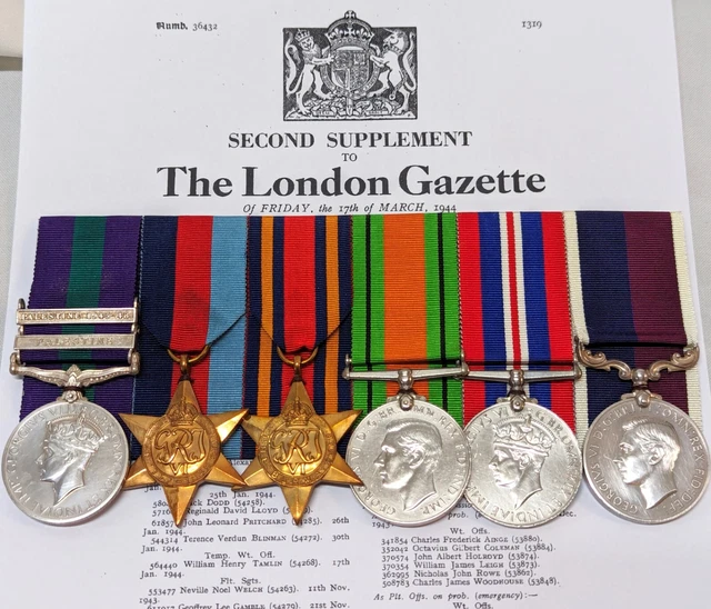 WW2 BURMA, PALESTINE pre and post war medals Flight Lieutenant W ...