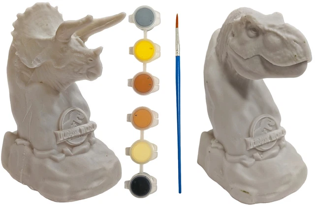 JURASSIC PARK WORLD Dinosaur T-Rex & Triceretops Model Figures DIY ...