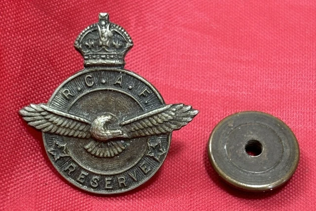 WW2 WWII RCAF ROYAL CANADIAN AIRFORCE RESERVE MEMBER PIN BADGE Scully ...