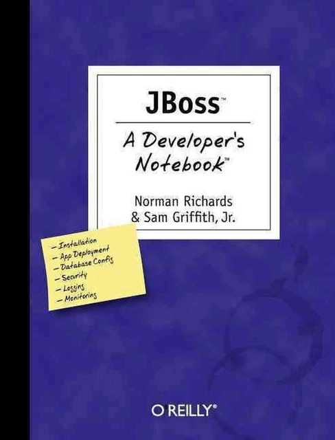 JBOSS - A Developer's Notebook par Norman Richards (anglais) livre de poche EUR 36,39 - PicClick FR