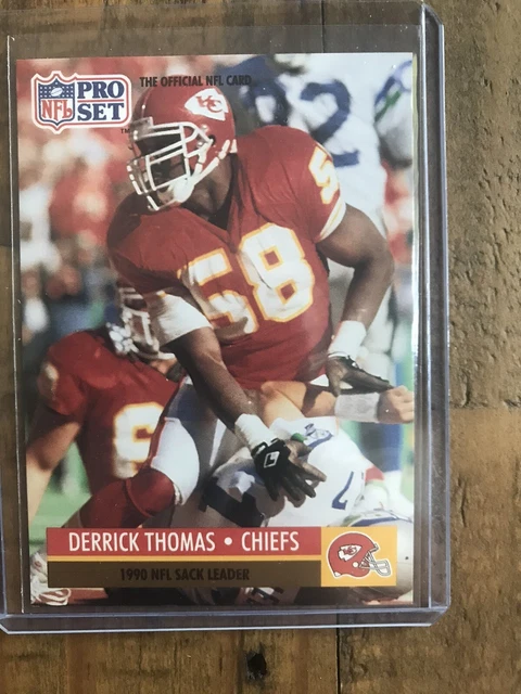 1991 PRO SET #19 DERRICK THOMAS Kansas City Chiefs LEGENDFootball Card ...