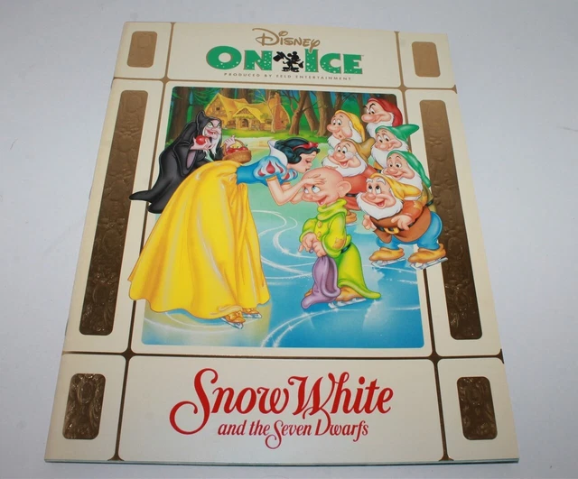DISNEY ON ICE Snow White And The Seven Dwarfs Souvenir Program Book ...
