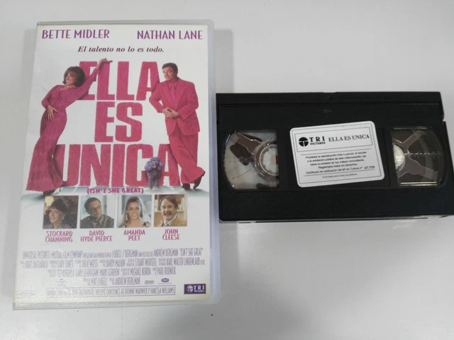 ELLA ES UNICA Bette Midler Nathan Lane VHS Nastro Collezzionista ...