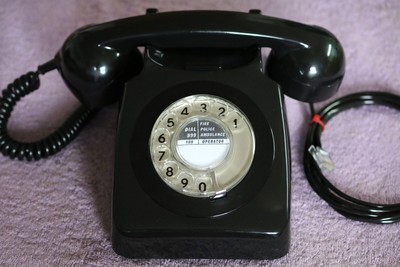 VINTAGE GPO 746 BLACK dial telephone working BT dated 1977 £49.00 ...