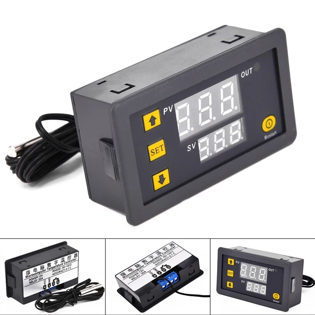 DC 12V CONTR?LEUR de temp rature Capteur LED num rique Affichage tanche EUR 10,65 - PicClick IT