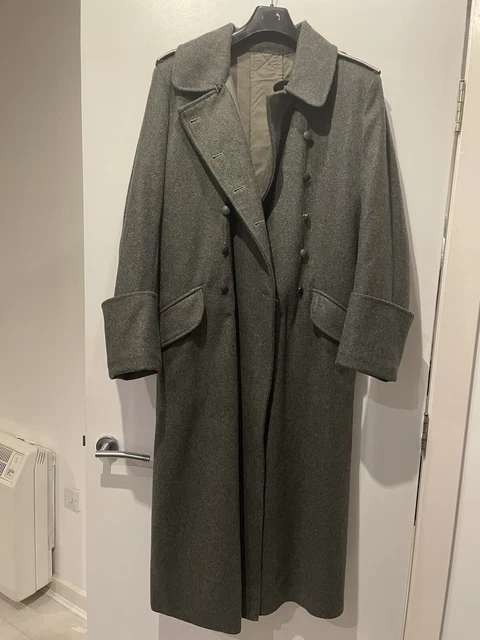 WW2 GERMAN M40 Premium Field Grey Wool Greatcoat Longcoat Overcoat ...