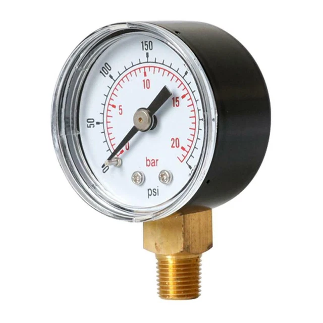 0-20BAR 0-300PSI MANOMETER Pressure Gauge Compressed Air Manometer ...