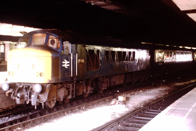 1985 BRITISH RAIL BR Diesel Loco 45146 Railway Slide Ref 2868 £4.99 ...