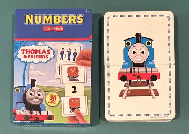 THOMAS AND FRIENDS Numbers Slide and Learn 15 Double Sided Flash Cards ...