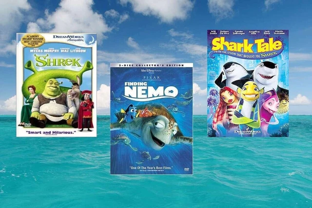 FINDING NEMO / Shrek / Shark Tale - 3 DVD Set Disney Pixar Dreamworks ...