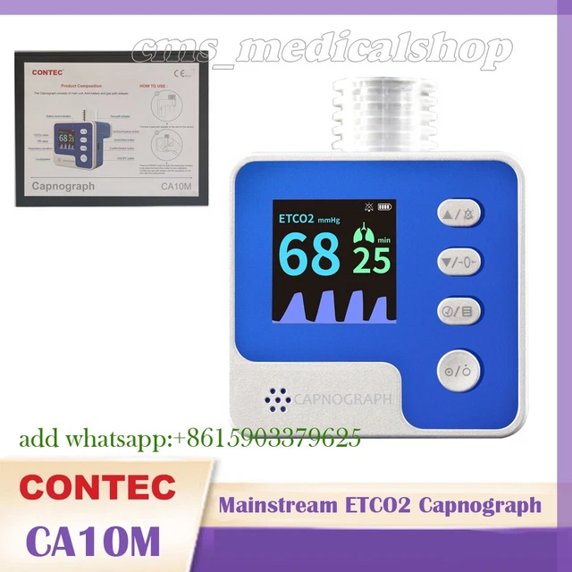 MAINSTREAM ETCO2 CAPNOGRAPH Respiration Rate Terminal CO2 Monitor $300. ...