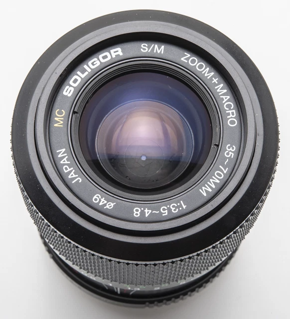 SOLIGOR MC ZOOM Macro S/M 35-70Mm 3.5-4.8 1:3.5-4.8 - Minolta MD EUR 39 ...