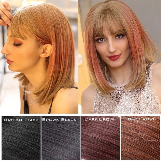 HAIR STYLING TOOL Thin Hair Topper Cover Up Baldness 3D Air Bangs ...