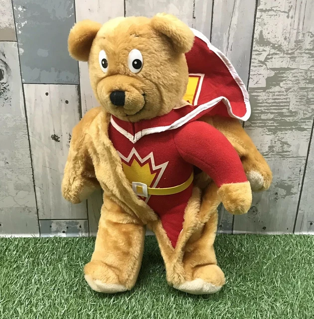 VINTAGE RETRO 1984 Super Ted SuperTed Plush Teddy Bear Toy Costume ...