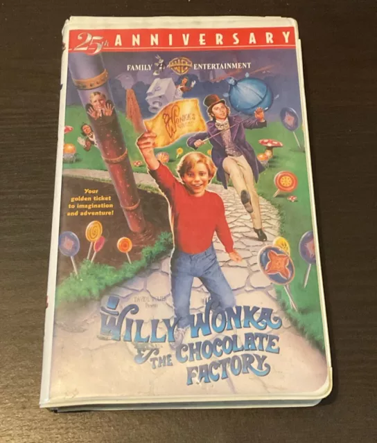 WILLY WONKA AND the Chocolate Factory (VHS, 1999, Remastered 25th Ann ...