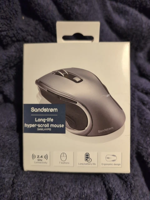 SANDSTROM SMWLHYP15 MOUSE iperscroll wireless lunga durata con DPI ...
