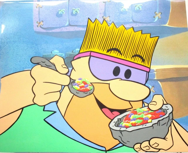 FLINTSTONES FRUITY PEBBLES CEREAL punk Hanna-Barbera ORIGINAL ...
