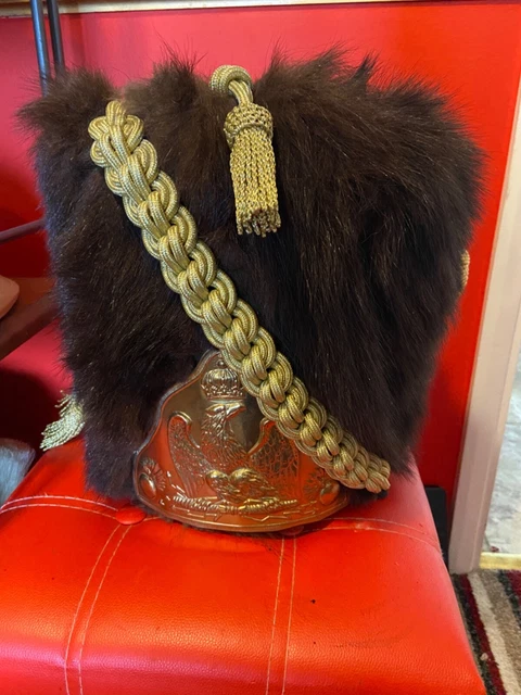 FRENCH SHAKO HAT r Bearskin Hat For Infantry Of Guard OFFICER ...