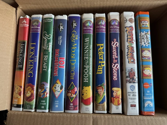 DISNEY NICKELODEON WB VHS Lot Dennis Menace Rugrats Peter Pan Pooh Lion ...
