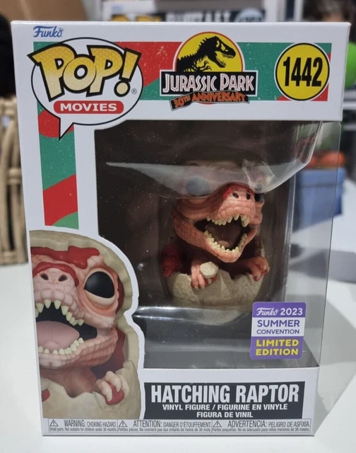 Funko Pop Hatching Raptor 1442 Jurassic Park Sdcc 2023 Shared