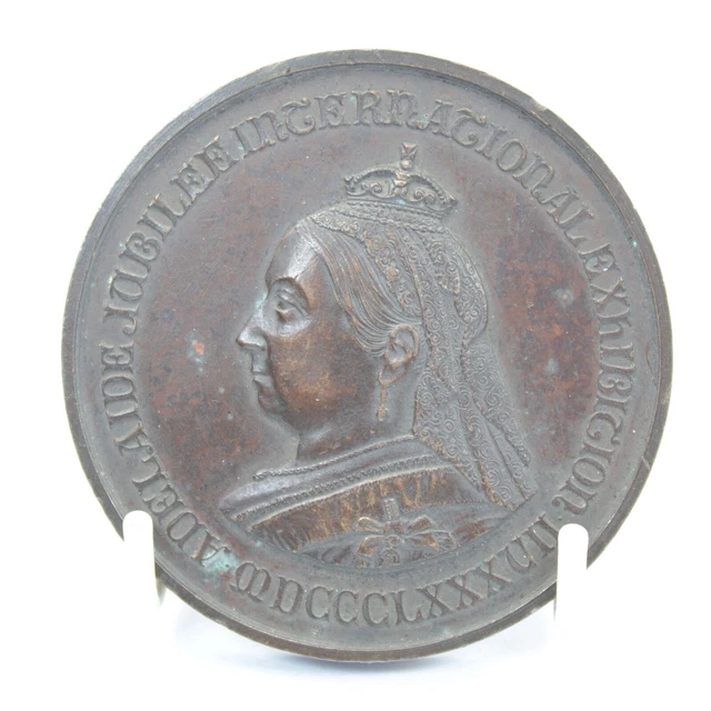 ANTIQUE BRONZE MEDALLION Queen Victoria First Order Of Merit Adelaide ...