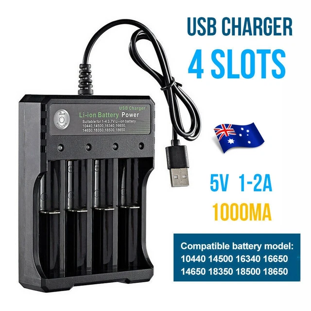 13.7V 6800MAH LI-ION Rechargeable Battery + USB Smart Charger Indicator ...