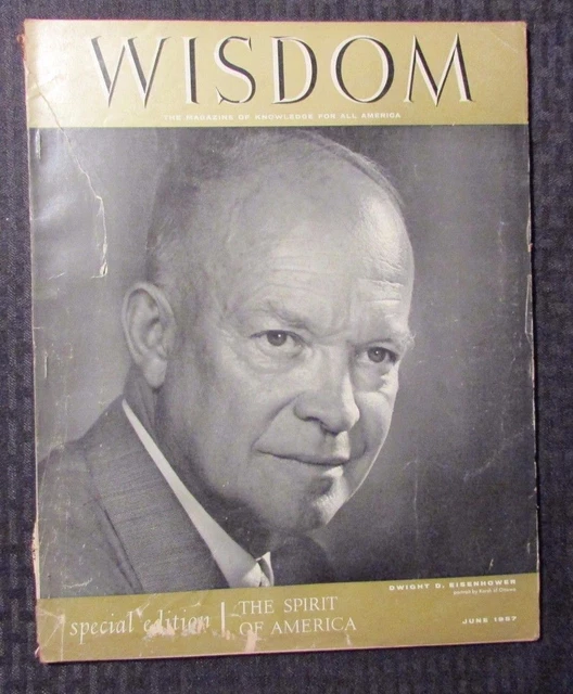 1957 WISDOM KNOWLEDGE Magazine v.2 #6 GD+ Dwight D Eisenhower EUR 14,79 ...