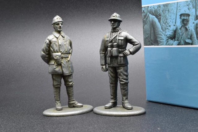 WW1 1914-1918 DIECAST Figure 1:24 Tank Commander & Artillery Captain ...