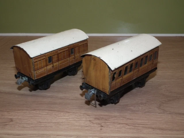 TRIX TTR TEAK 4 Wheeled Composite Coach & Gaurds Coach Lner 3316 3120 £ ...