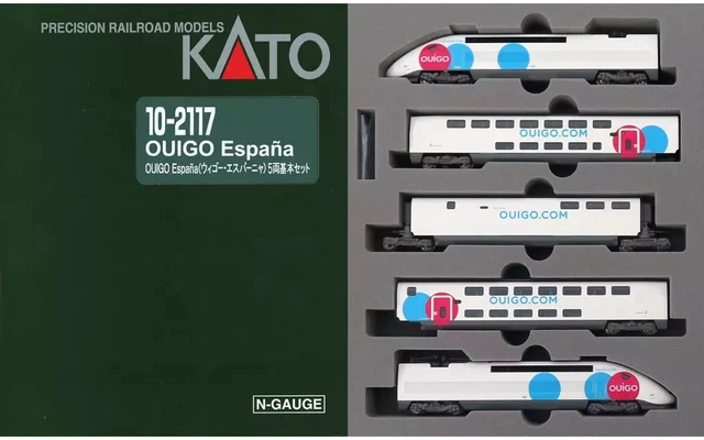 KATO N GAUGE 1/160 OUIGO Espana High Speed Train 5 Car Set 10-2117 New ...