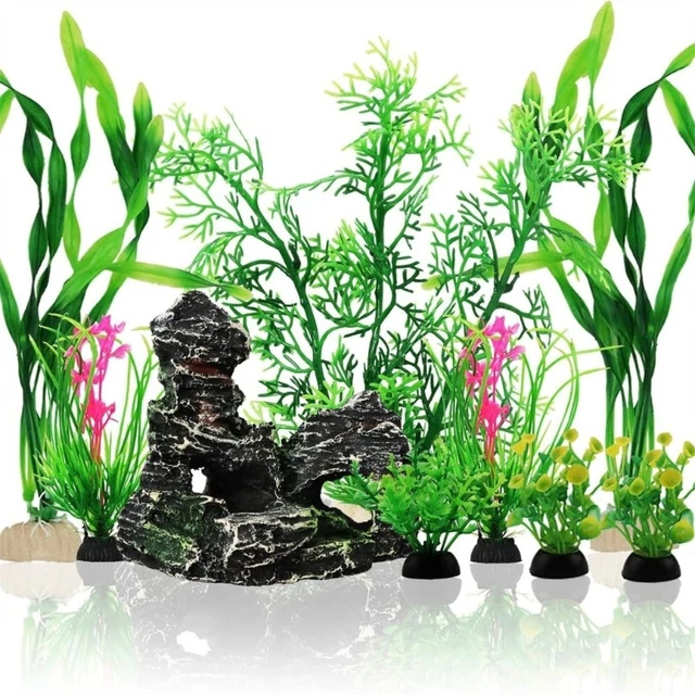 FISH HABITAT LANDSCAPE Breeding Art Plastic Aquariums Decorations $26. ...
