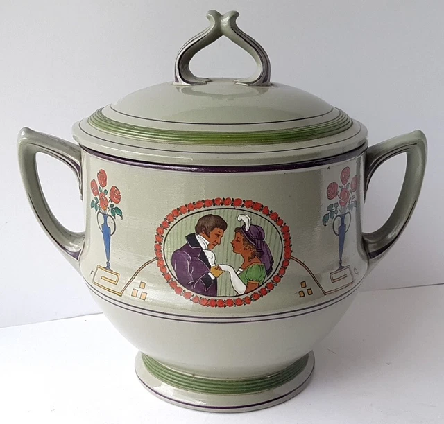 VILLEROY & BOCH Mettlach Style Jugendstil Terrine En Céramique Vers ...