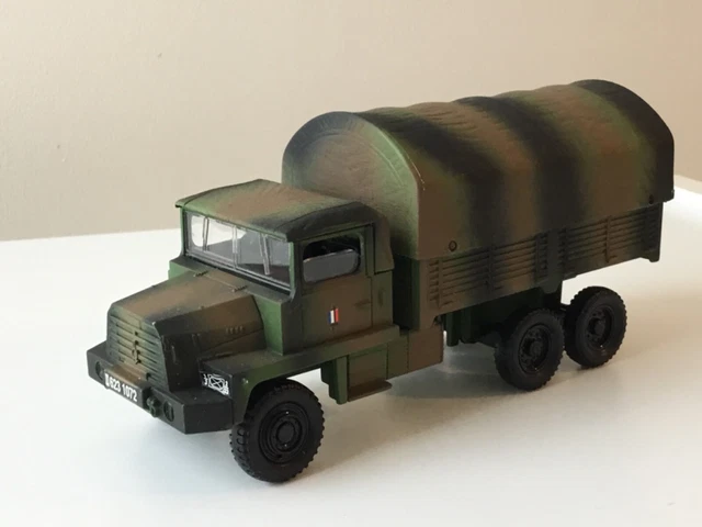 MINIATURE CAMION MILITAIRE Solido Verem Berliet GBC 8 kt gazelle 1/50 ...