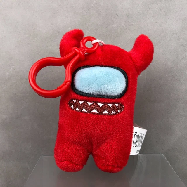 TOIKIDO AMONG US Red Imposter Devil 3.5" Backpack Bag Clip Plush ...