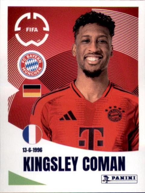 PANINI FIFA CLUB World Cup 2025 Sticker 135 - Kingsley Coman - FC ...