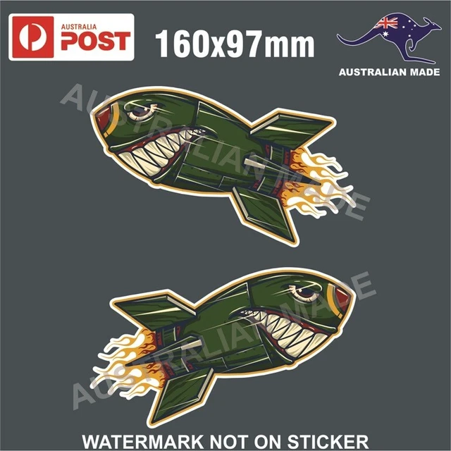 MISSILE BOMB STICKER Wwii Army Navy Raaf Hot Rod Drag Racing Street ...