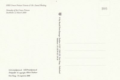 ORIGINAL MAP *** Princess Victoria Prinz Daniel-Bernadotte-Adel-Royal £ ...